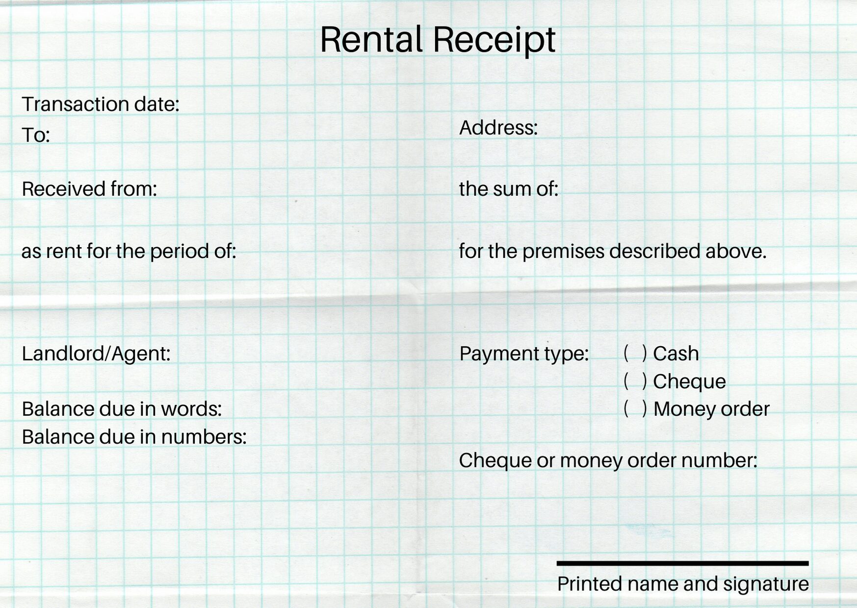 How to Write a Rent Receipt - Spark Invoice
